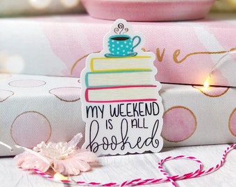 Cozy up With a Good Book Hot Cocoa Vinyl Sticker Bookish - Etsy