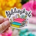 Bibliophile Book Stack Vinyl Sticker Bookish Vinyl Decal - Etsy