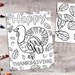 Printable Thanksgiving Card - Coloring Thanksgiving Card - Coloring ...