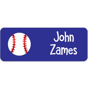 Baseball Name Labels Boys Name Labels Kids School Labels Personalized ...