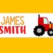 Tractor Name Labels Boys Name Labels Kids School Labels Personalized ...