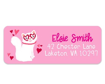 Cat address labels | Etsy