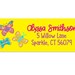 Butterfly Address Labels Girls Address Labels Butterfly Return Address ...