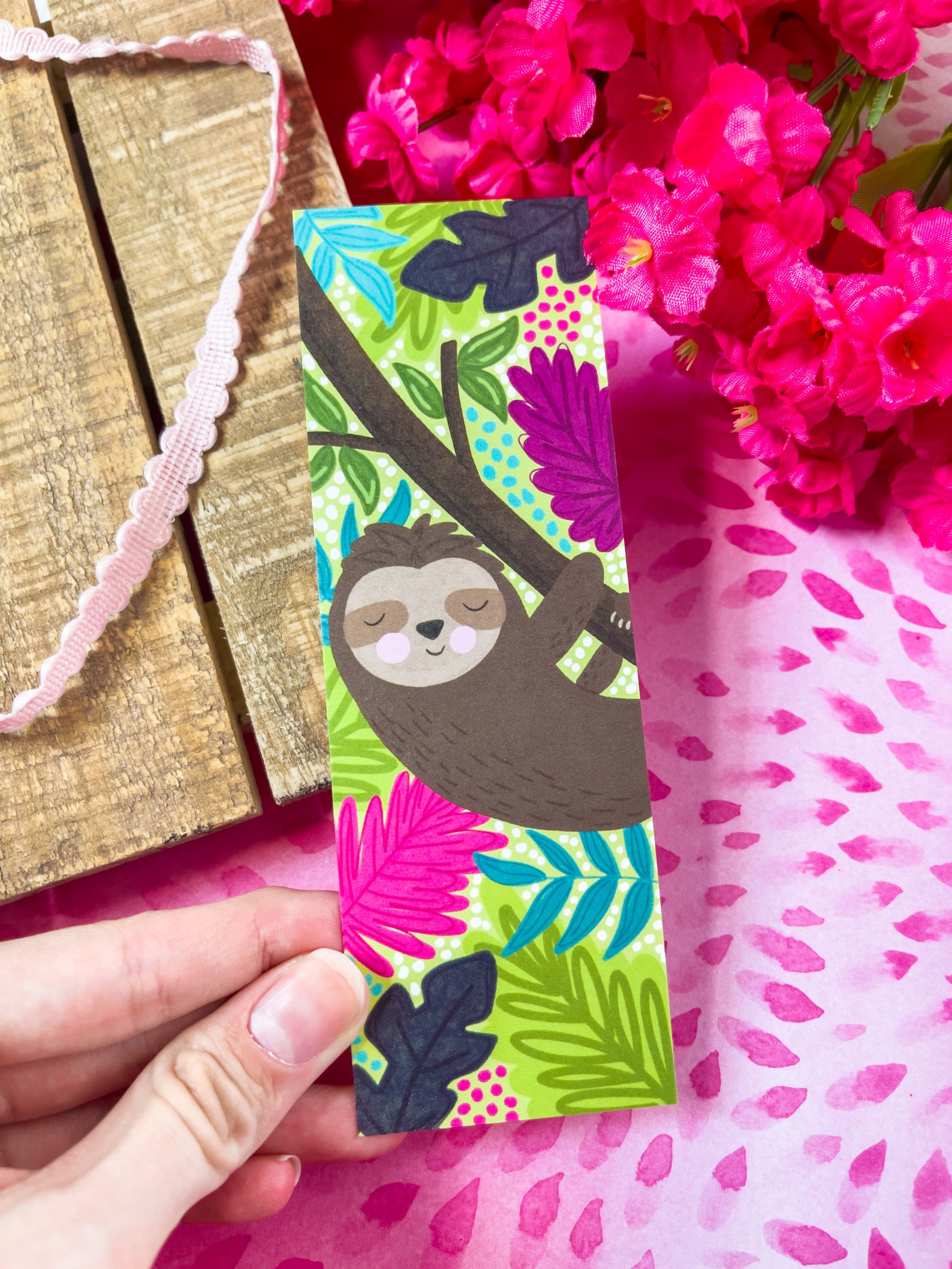Sloth Bookmark Matte Bookmark Cute Bookmark Bookish - Etsy