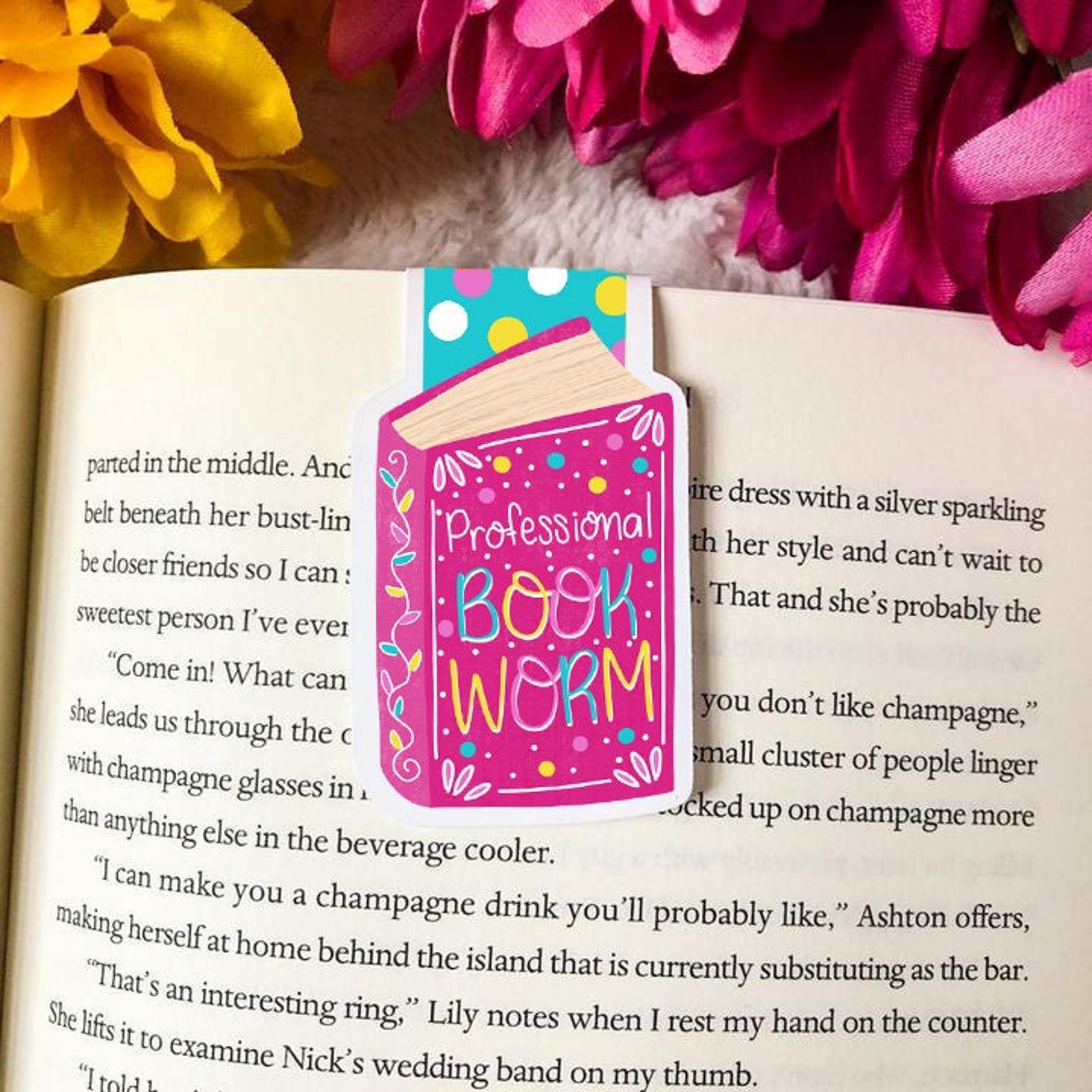 Professional Bookworm Magnetic Bookmark - Magnetic Bookmark - Bookmarks ...
