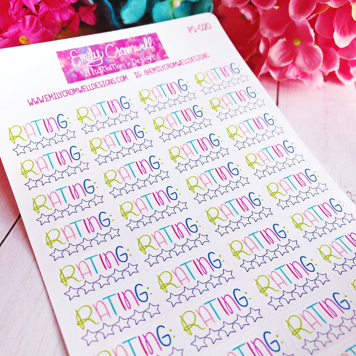 Book Rating Planner Stickers Bookish Planner Stickers Bullet - Etsy