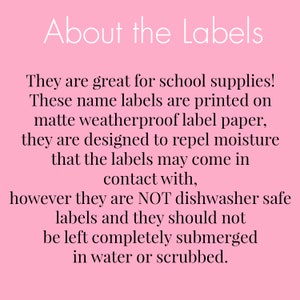 Otter Name Labels Name Labels Kids School Name Labels - Etsy