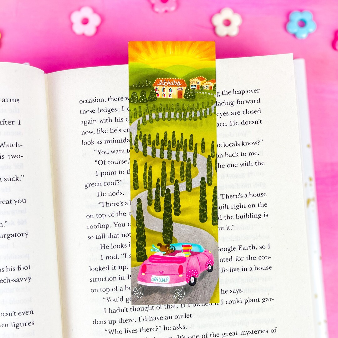 Tuscany Road Trip Bookmark Cute Bookmark Italy Bookmark Travel Bookmark ...