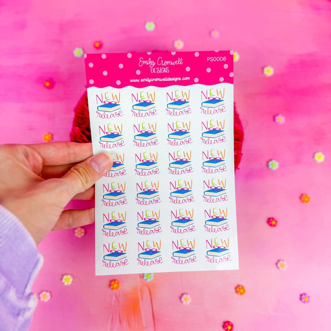 New Release Planner Stickers PS0006, Bullet Journal Stickers, Literary ...