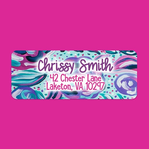 Floral Return Address Labels Pretty Address Labels Cute - Etsy