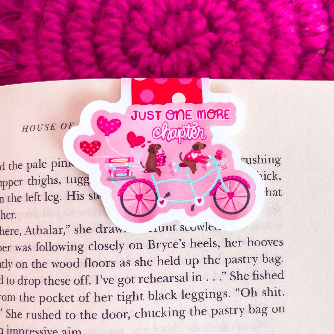 Just One More Chapter Dogs Magnetic Bookmark Cute Magnetic Bookmark Dog ...