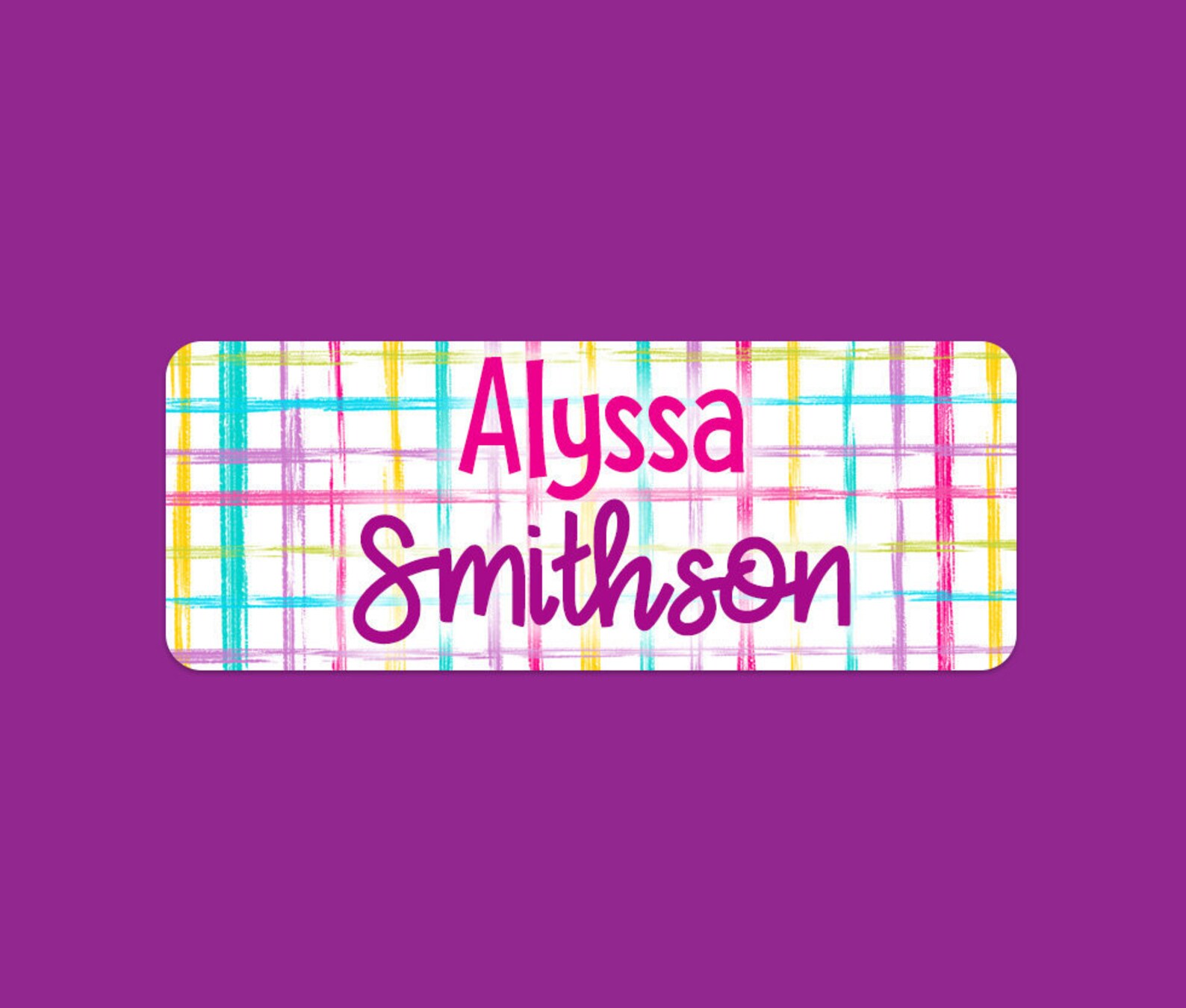 Girls Name Labels Pretty Name Labels Kids School Labels | Etsy