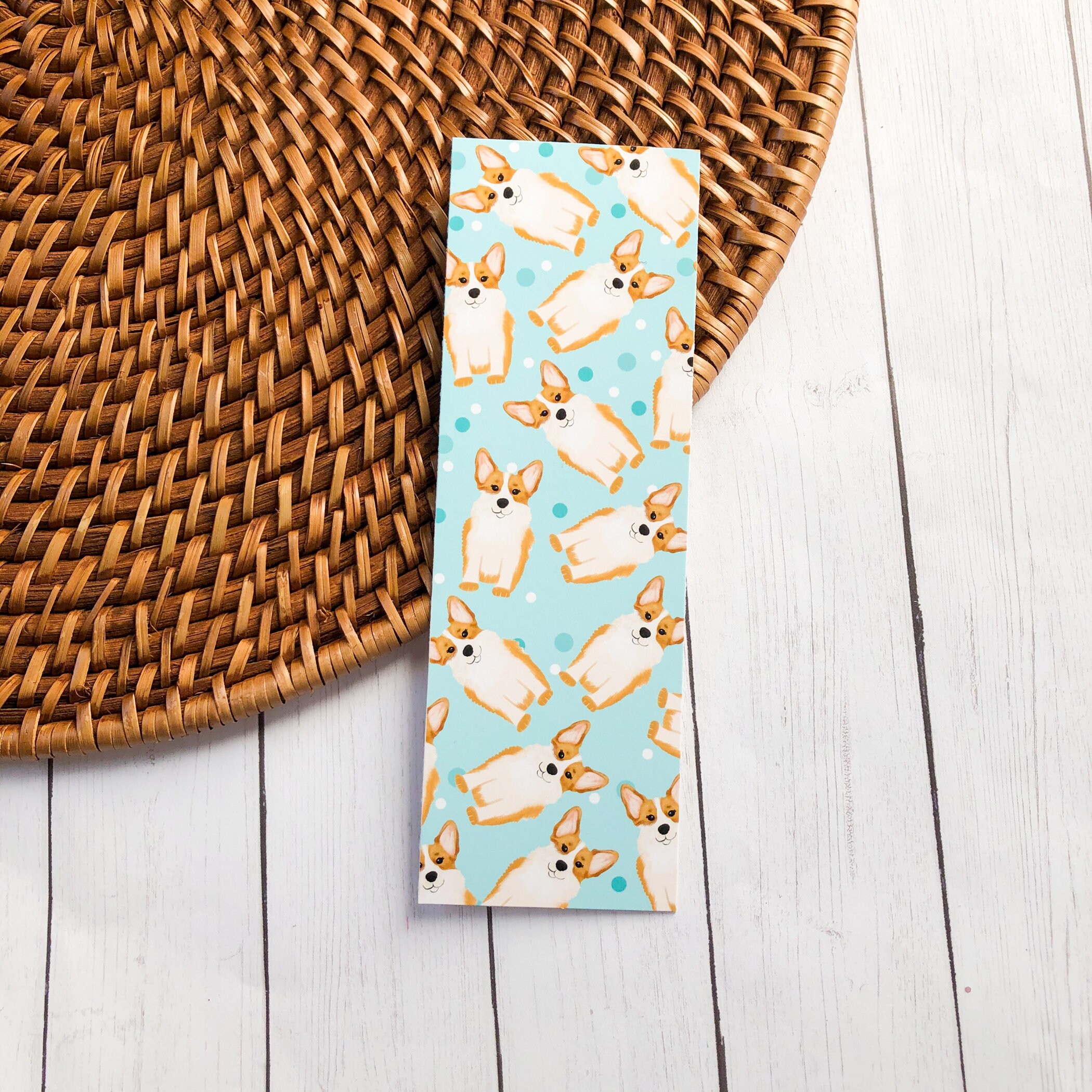 Corgi Bookmark Matte Bookmark Cute Bookmark Bookish | Etsy