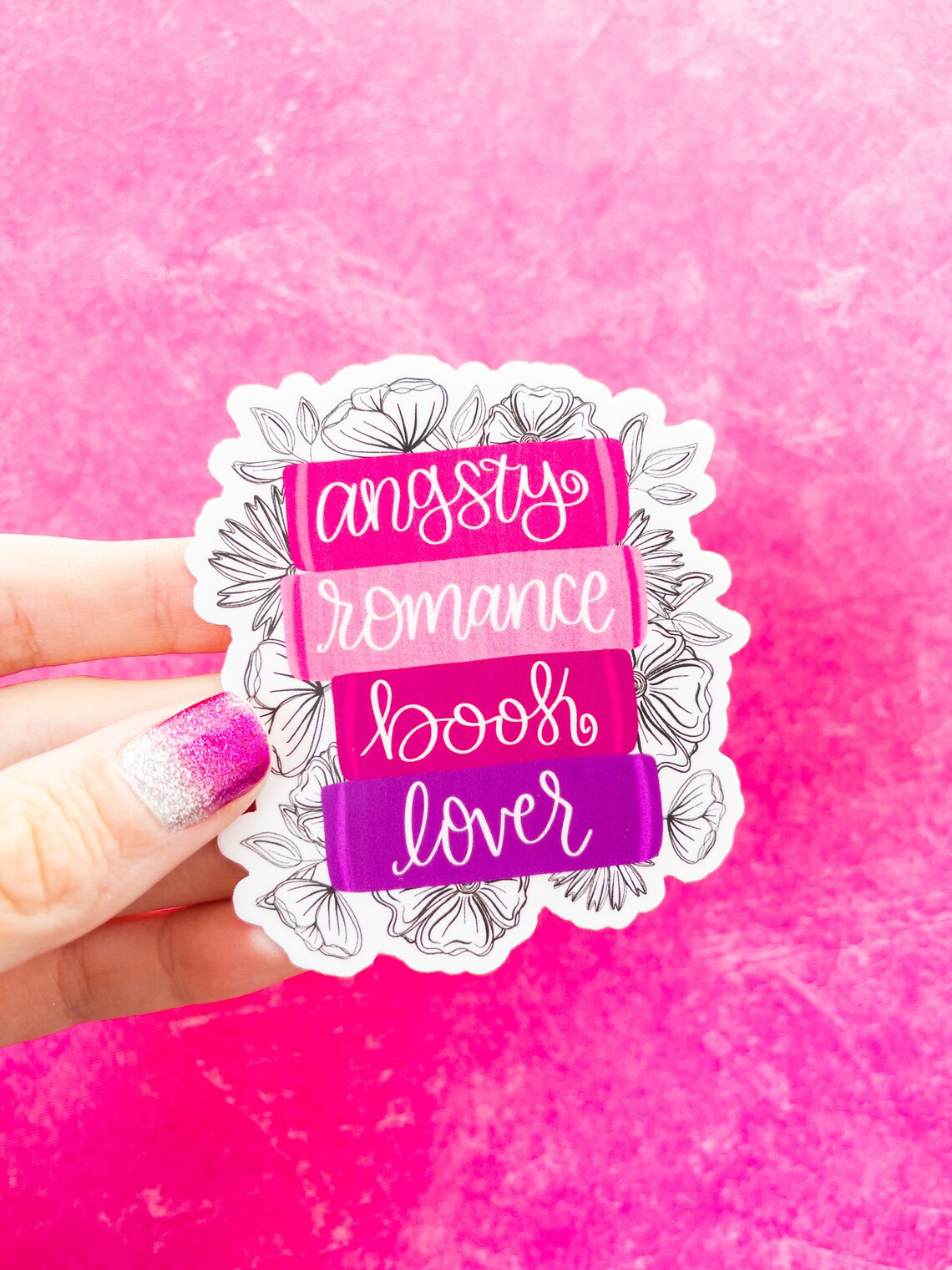 Angsty Romance Book Lover Vinyl Sticker Bookish Stickers - Etsy