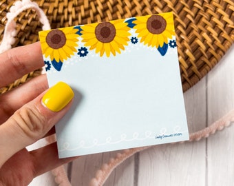 Sunflower Sticky Notes - Etsy