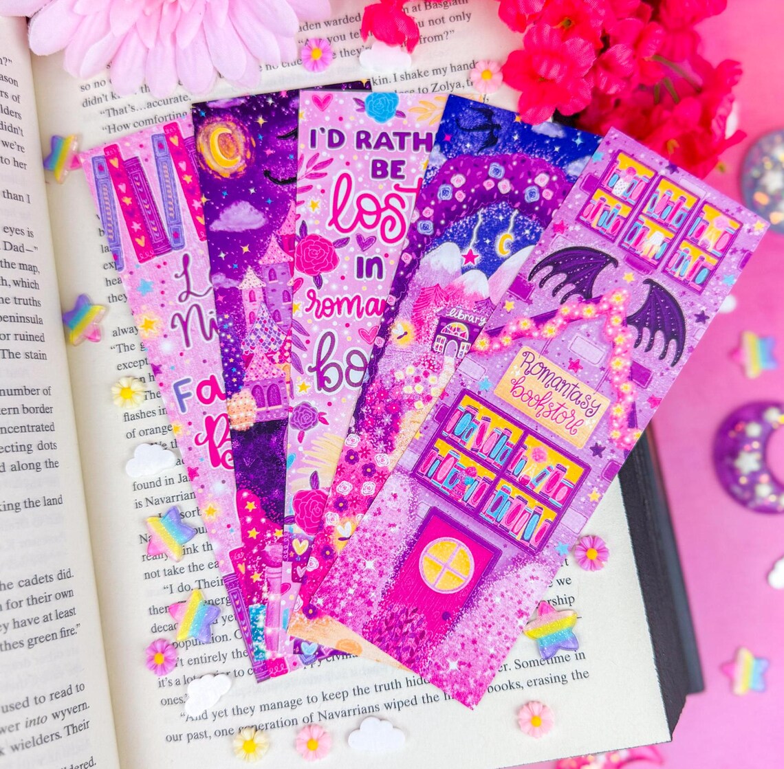 Romantasy Reader Bookmark Set or Individual - Etsy