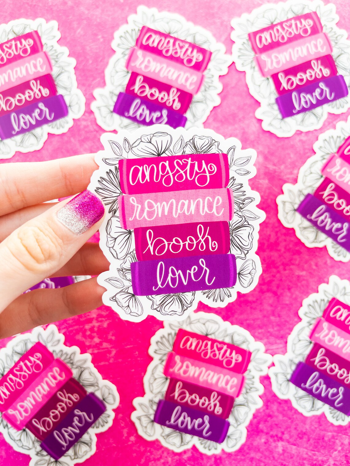 Angsty Romance Book Lover Vinyl Sticker Bookish Stickers - Etsy