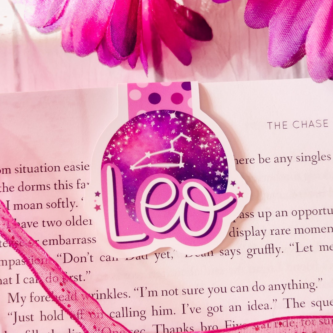 Leo Zodiac Sign Magnetic Bookmark Cute Magnetic Bookmark Celestial ...