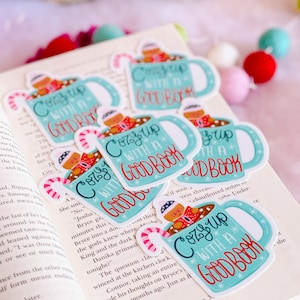 Cozy up With a Good Book Hot Cocoa Vinyl Sticker, Bookish Vinyl Decal ...