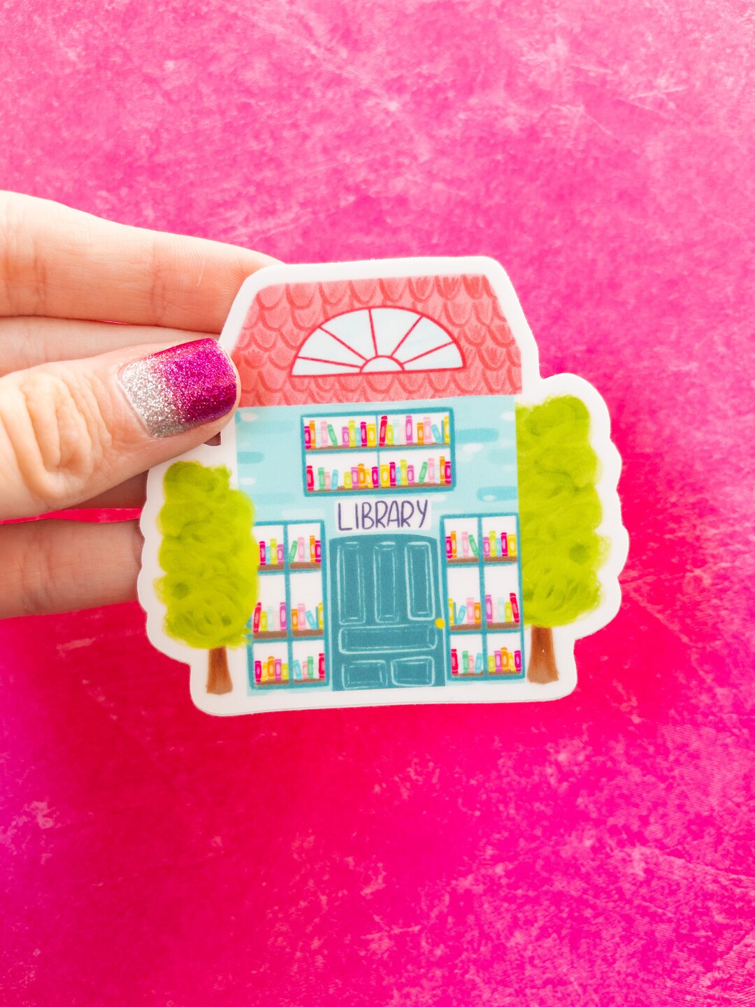 Library Vinyl Sticker, Bookish Sticker, Bookstagram, Bookworm, Book ...