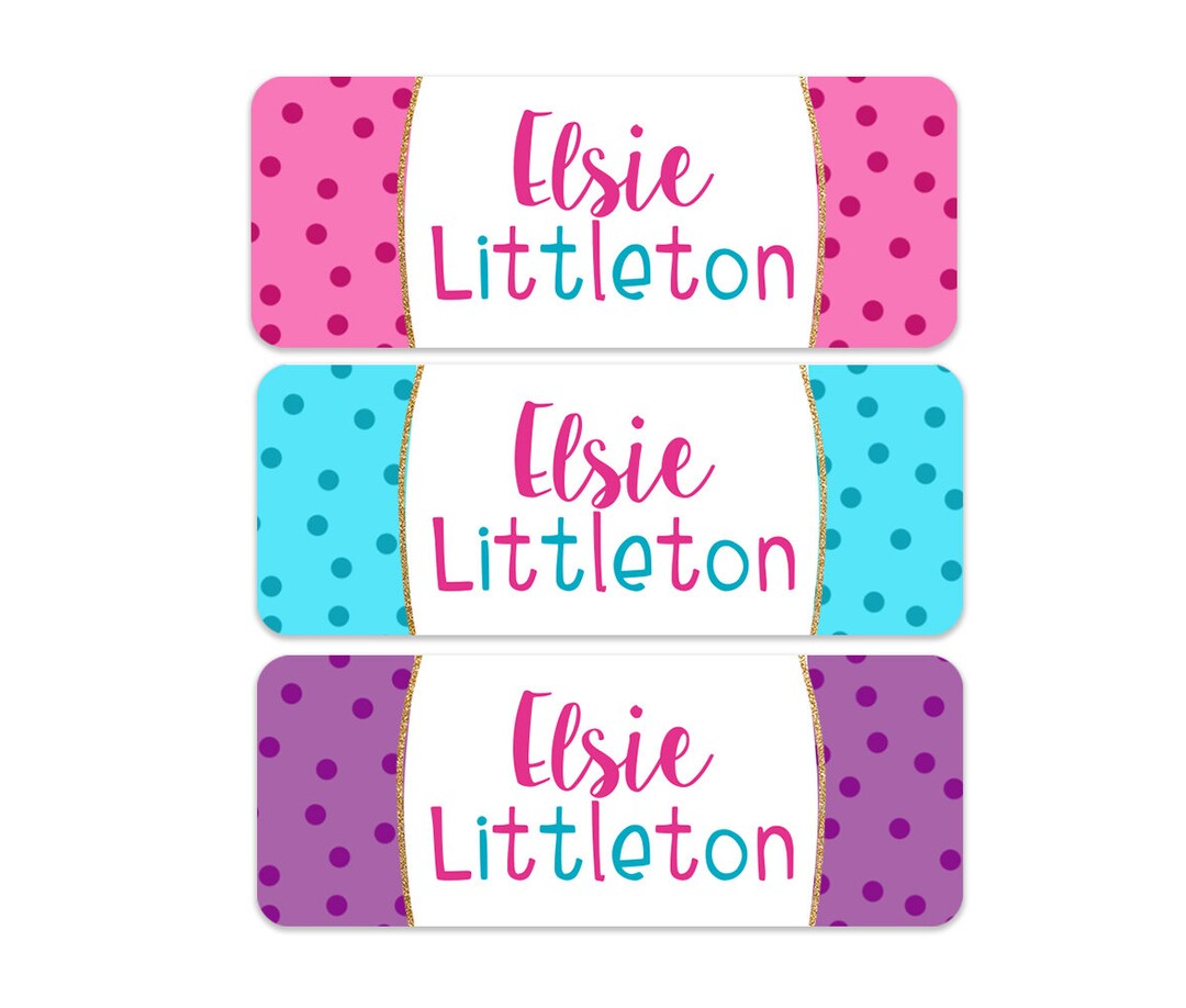 Girl Name Labels Pretty Girl Name Labels Kids School Name Labels ...