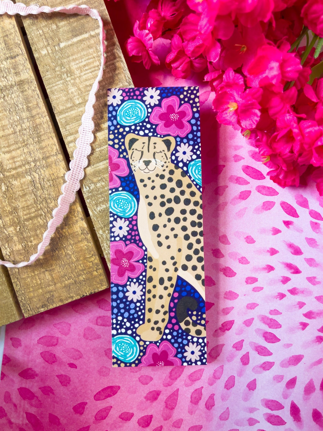 Cheetah Bookmark - Matte Bookmark - Cute Bookmark - Bookish - Pretty ...