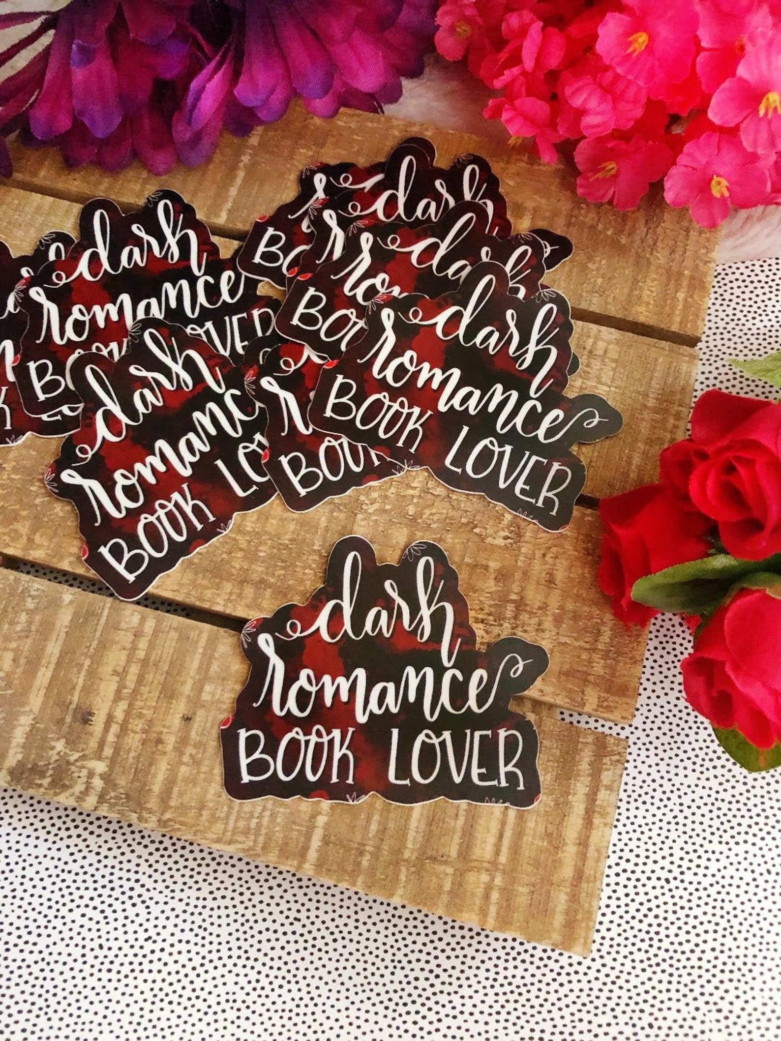 Dark Romance Book Lover Vinyl Sticker Bookish Vinyl Decal - Etsy