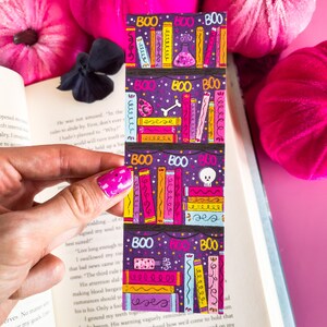 Halloween Bookshelf Bookmark - Halloween Bookmark - Matte Bookmark ...