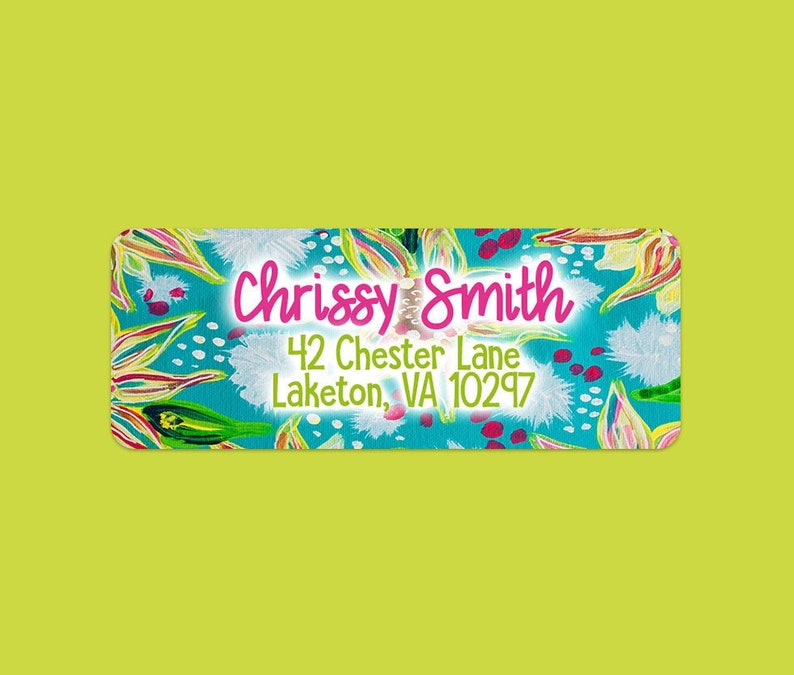 Floral Return Address Labels Pretty Address Labels Cute - Etsy