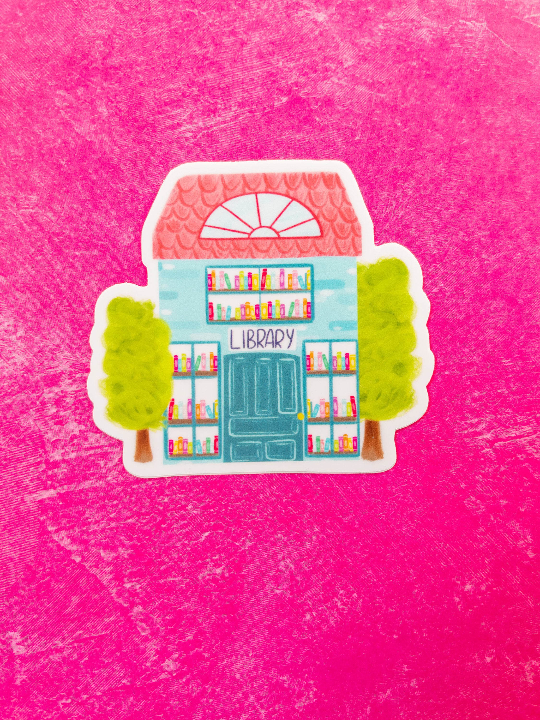 Library Vinyl Sticker Bookish Sticker Bookstagram Bookworm | Etsy