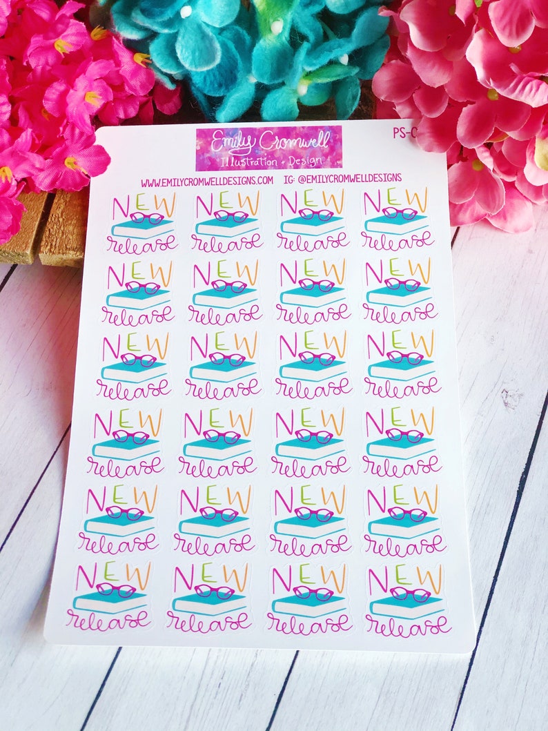 New Release Planner Stickers Bookish Planner Stickers Bullet | Etsy