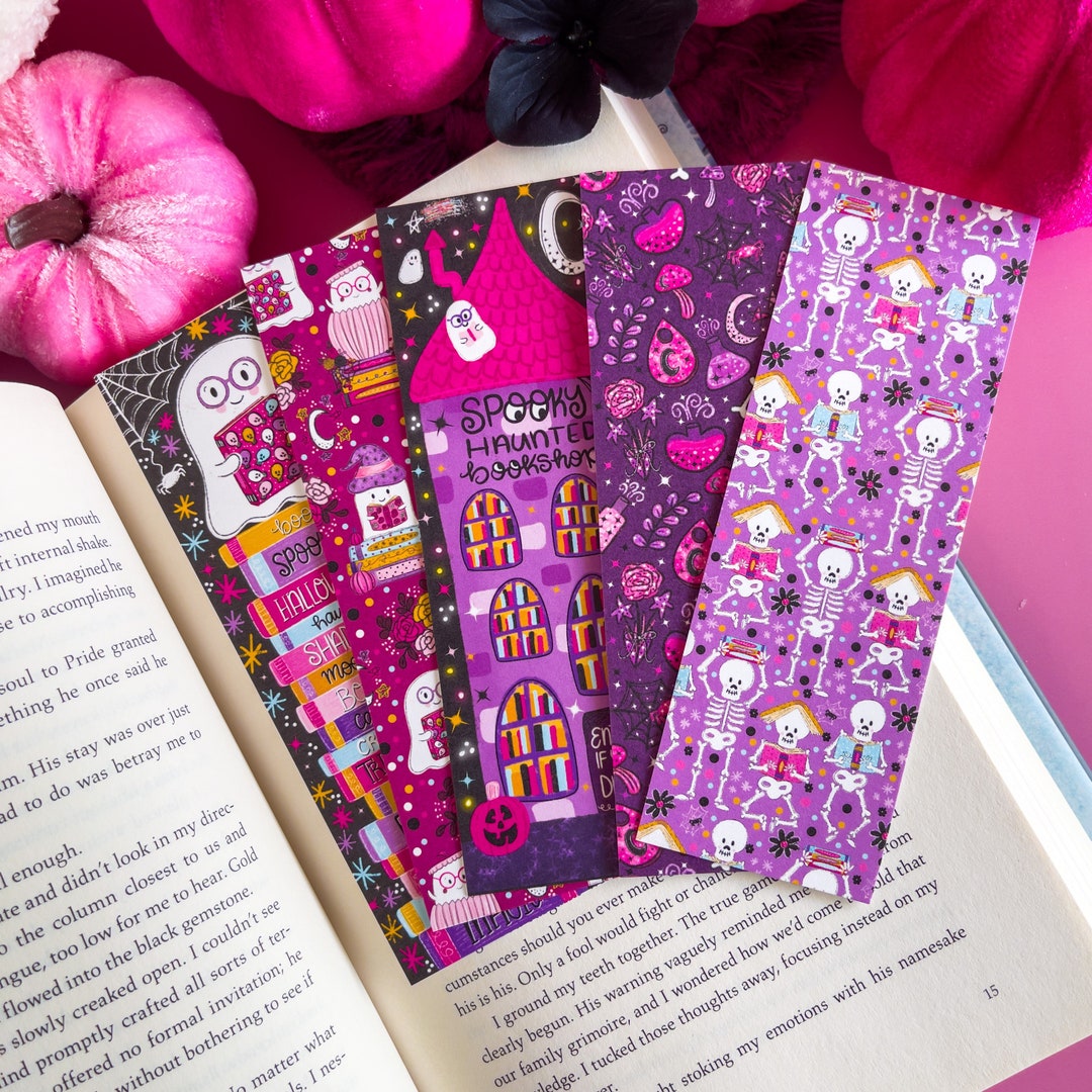 Mystical Halloween Bookmark Set or Individual, Matte Bookmark, Cute ...