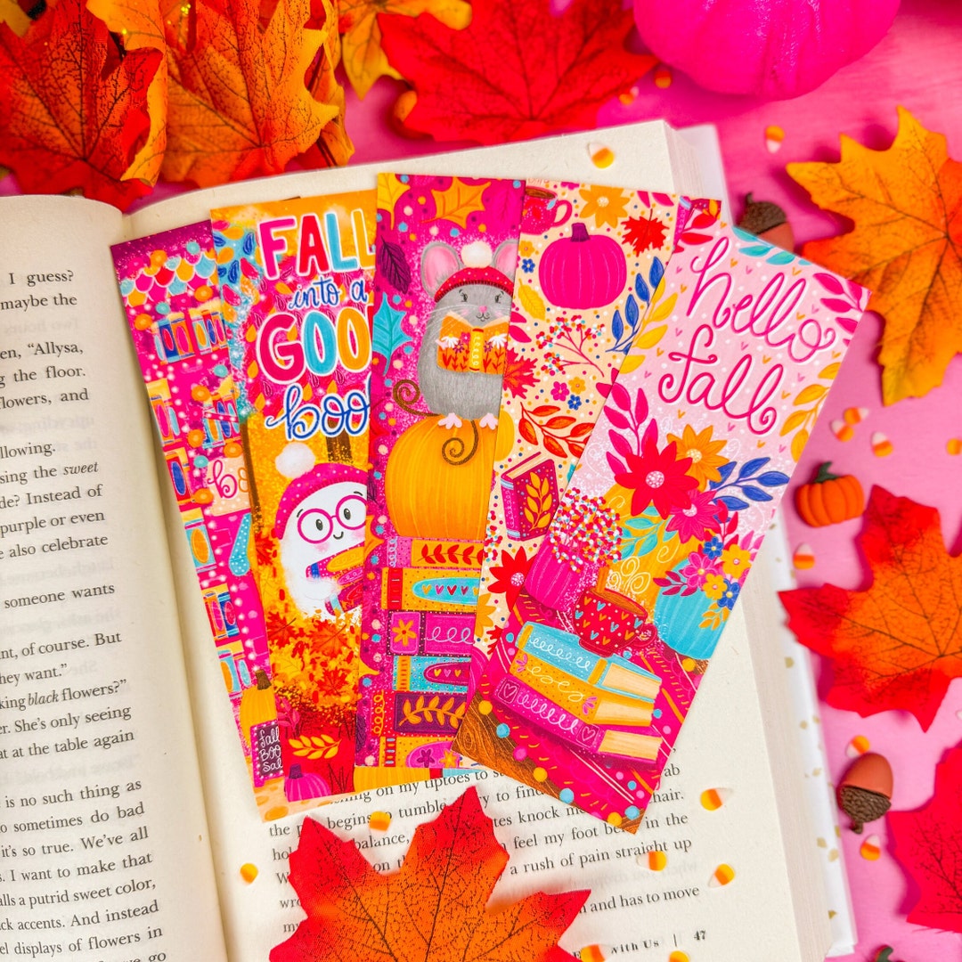 Whimsical Fall Bookmark Set or Individual - Etsy