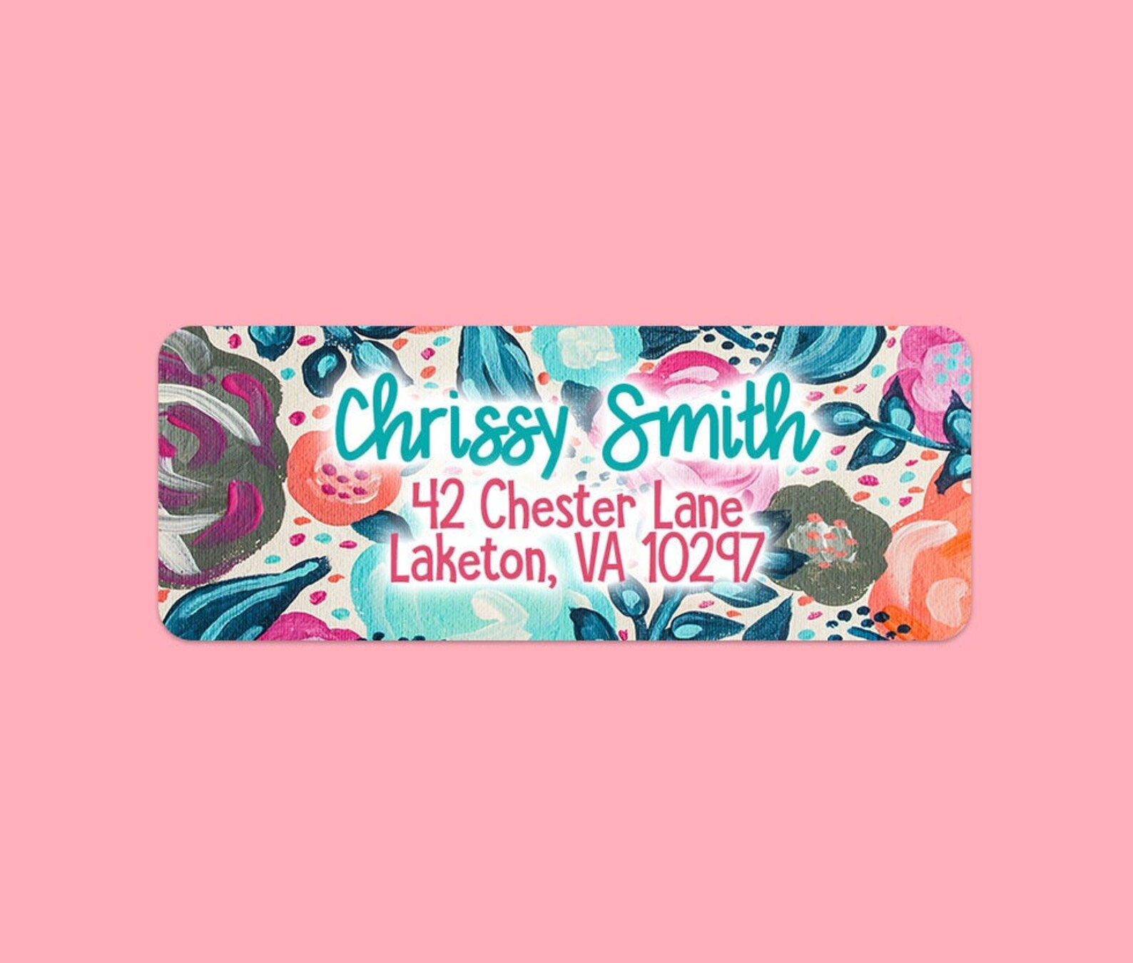 Floral Return Address Labels Pretty Address Labels Cute | Etsy