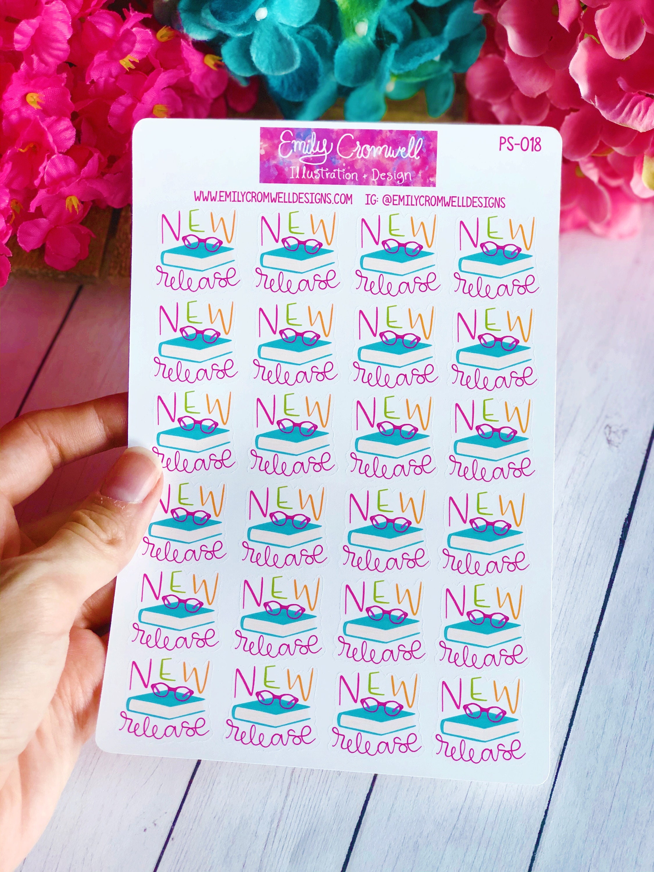New Release Planner Stickers Bookish Planner Stickers Bullet | Etsy