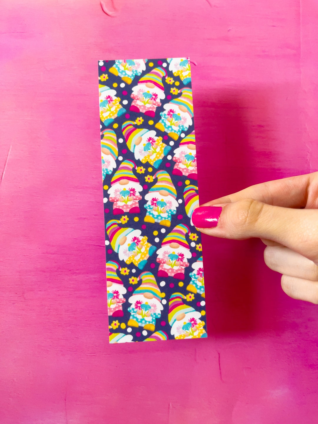 Spring Gnomes Bookmark - Matte Bookmark - Cute Bookmark - Gnome - Etsy