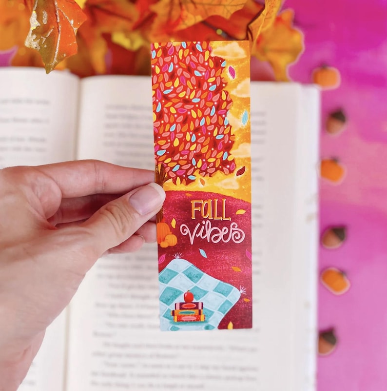Cozy Fall Day Bookmark Set or Individual - Fall Bookmarks - Etsy