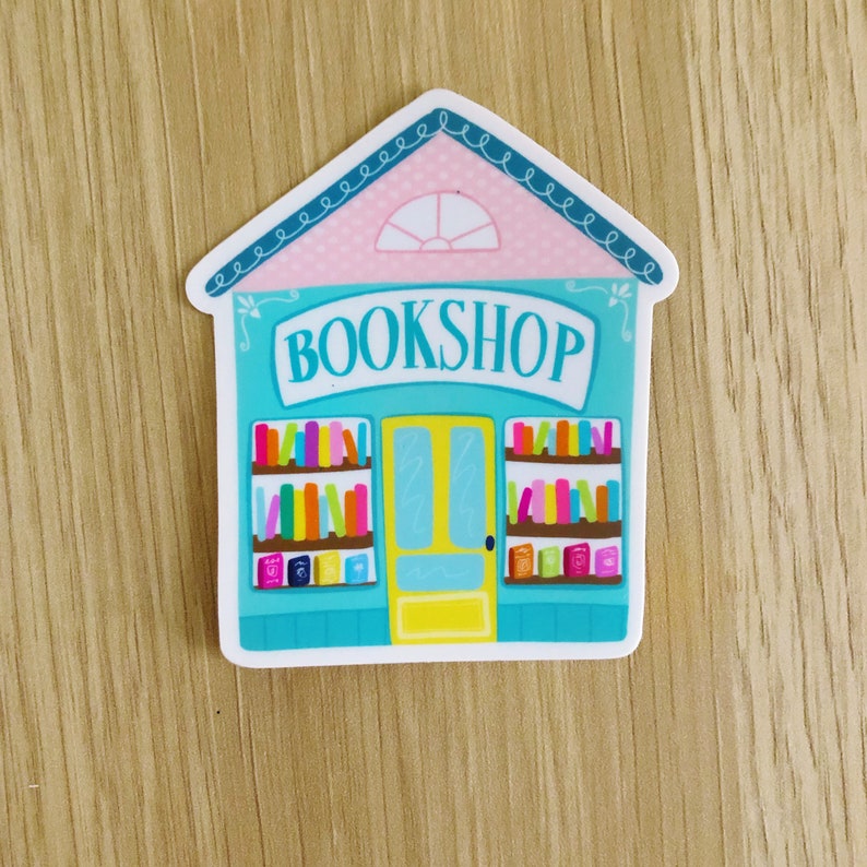 Bookshop Vinyl Sticker Bookish Sticker Bookstagram | Etsy