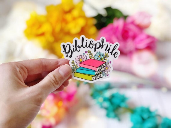 Bibliophile Book Stack Vinyl Sticker Bookish Vinyl Decal - Etsy