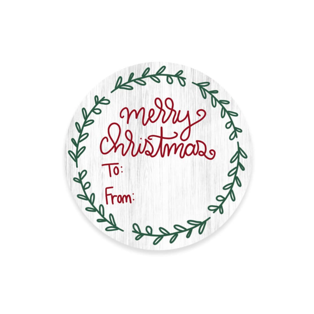 Christmas Stickers Christmas Gift Tag Labels Christmas Tree Stickers ...