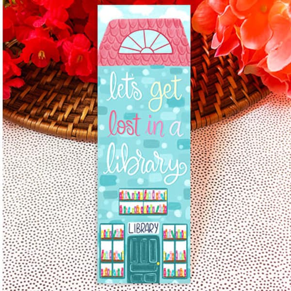 Library Bookmark - Etsy