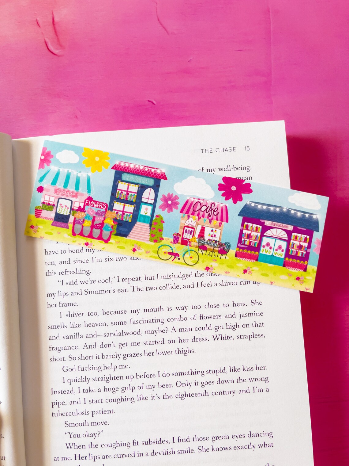 Book Lover's Lane Spring Flower Festival Bookmark Matte - Etsy