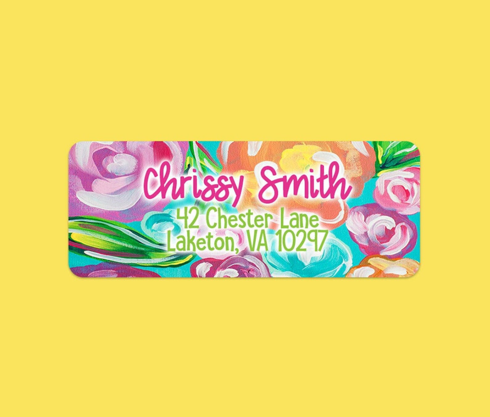 Floral Return Address Labels, Pretty Address Labels, Cute Address ...