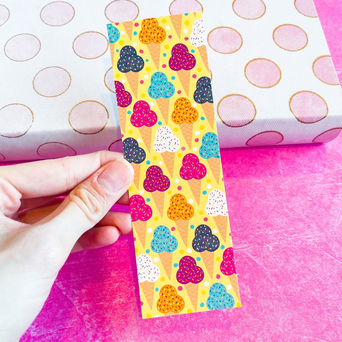 Ice Cream Bookmark Summer Bookmark Matte Bookmark - Etsy