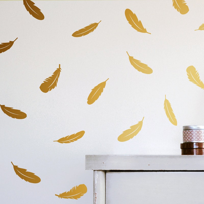 Feather Wall Decals - Etsy