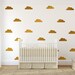 Sticker nuage, stickers muraux nuage or, argent murale stickers nuage ...