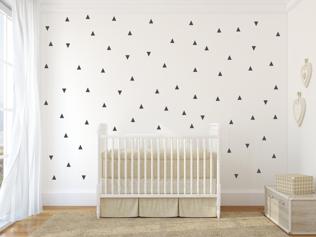 Triangle Wall Decals Vinyl Wall Sticker Geometric - Etsy