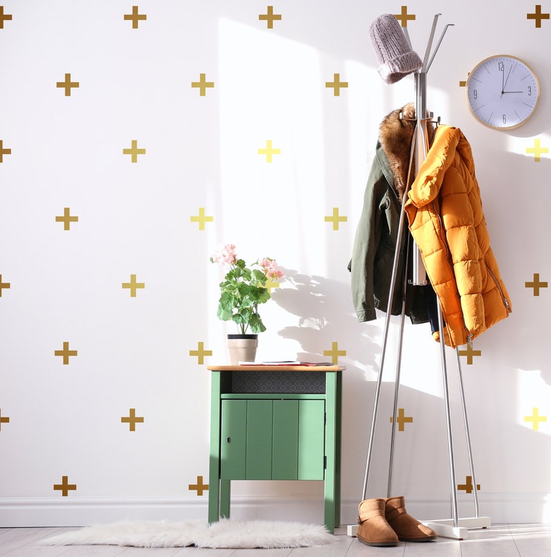 Plus Sign Decals, Swiss Cross Wall Decals, Plus Sign Stencil Design ...