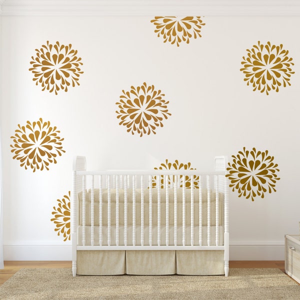 Vinyl Wall Decals Flowers - Etsy