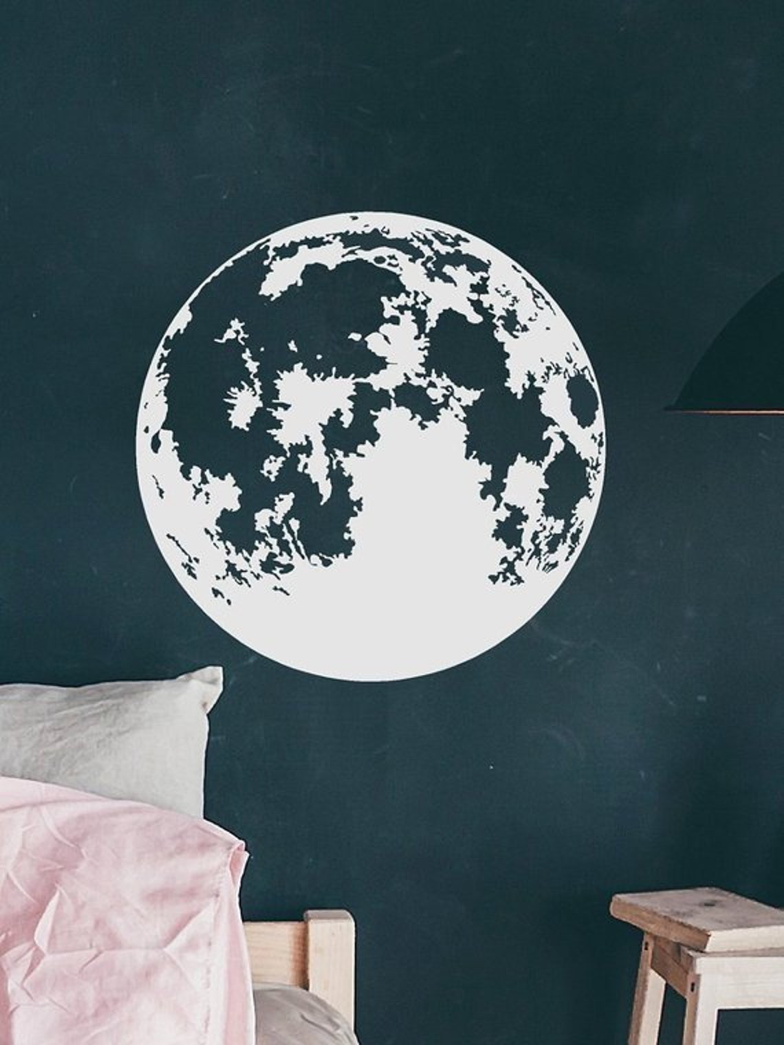 Large Moon Wall Decal Moon Stickers Bohemian Decor - Etsy